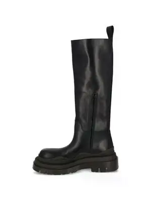 Bottega Veneta Tire Leather Boots - Black