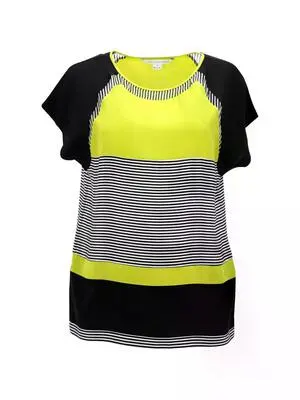 Diane Von Furstenberg Striped Blouse - Black