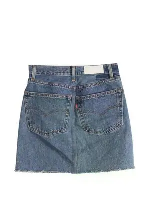 RE/DONE Customised Levi’s Front-zip Mini Denim Skirt