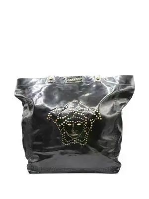 Versace Patent-leather Shoulder Bag - Black