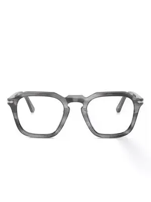 Persol Geometric Frame Eyeglasses - Grey