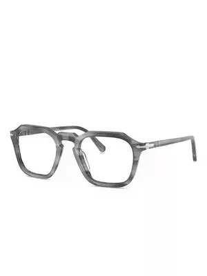 Persol Geometric Frame Eyeglasses - Grey