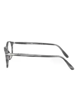 Persol Acetate Round Frame Eyeglasses - Grey