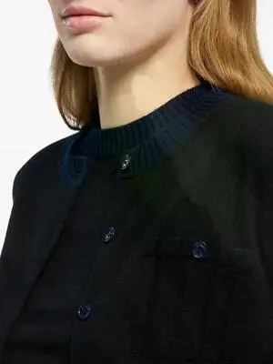 BARRIE Cardigan With Ribbed Detailing