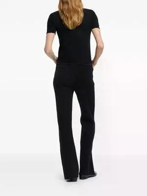BARRIE Ribbed Detailing Top - Black