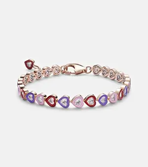KAMYEN 18kt Rose Diamond And Enamel Bracelet - Gold