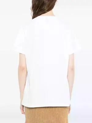 BARRIE Cashmere Logo T-shirt - White