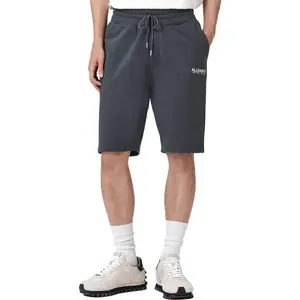 ALLSAINTS Emblem Relaxed Fit Cotton Sweat Shorts - Washed Black