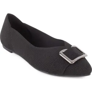 Tahari Lucerne Pointed Toe Flat - Black