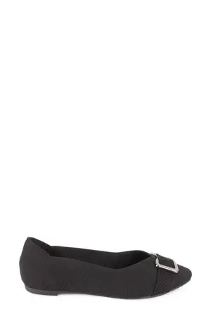 Tahari Lucerne Pointed Toe Flat - Black
