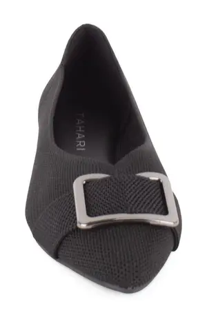 Tahari Lucerne Pointed Toe Flat - Black