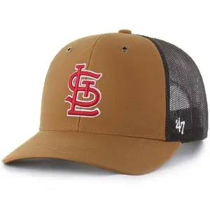 CARHARTT X 47 Carhartt X '47 St. Louis Cardinals Trucker Adjustable Hat - Brown