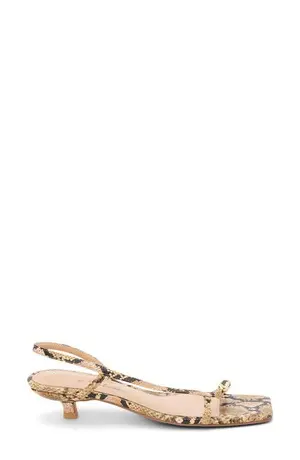Matisse Fernando Slingback Sandal - Tan Multi Snake Embossed