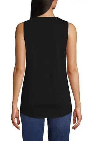 LANDS' END Supima Cotton Tunic Tank Top