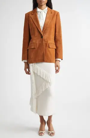 Derek Lam 10 Crosby Eurelle Suede Blazer