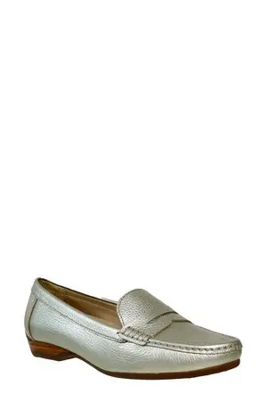 DAVID TATE Freetime Penny Loafer Platinum