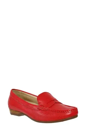 DAVID TATE Freetime Penny Loafer Red