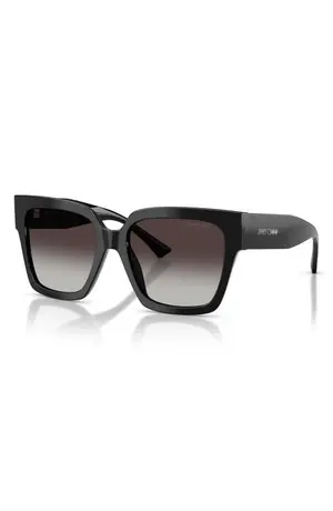JIMMY CHOO 54mm Gradient Square Sunglasses