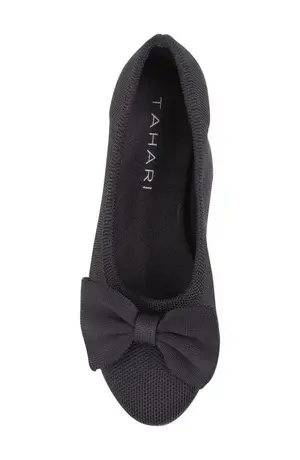 Tahari Casablanca Bow Flat - Black