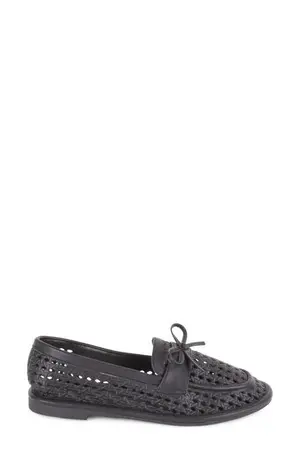 Tahari Maple Cutout Loafer - Black