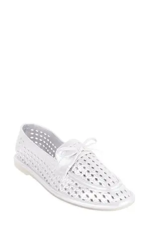 Tahari Maple Cutout Loafer - Silver