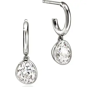 John Hardy Lovestruck™ Lab Grown Diamond Hoop Earrings - Silver