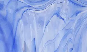 VIETRI Onda Cobalt Glass Small Tulip Vase - Blue