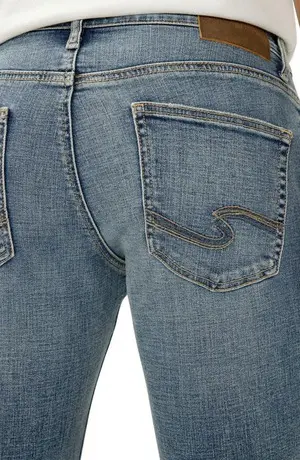 SILVER JEANS CO. Allan Ripped Straight Leg Jeans