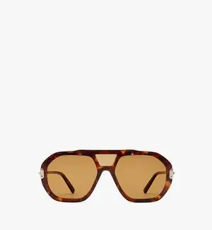 Mcm Geometric Shield Sunglasses - Havana