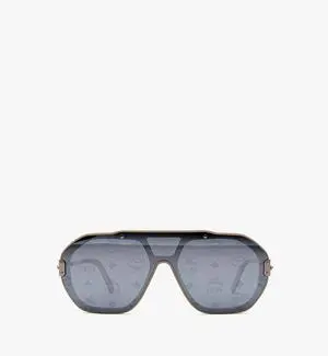 Mcm Geometric Shield Sunglasses - Silver