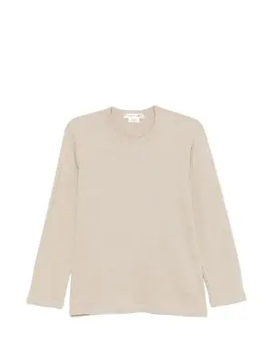 Comme Des Garçons Linen And Cotton Blend T-shirt - Beige