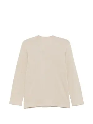 Comme Des Garçons Linen And Cotton Blend T-shirt - Beige