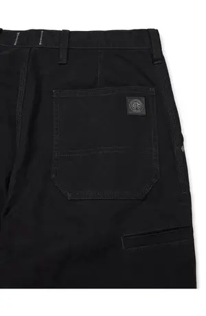 Reigning Champ Grounds Standard Straight Leg Cotton Canvas Work Pants - Black