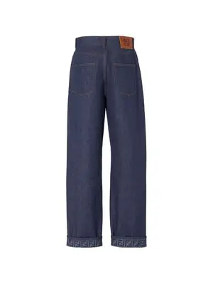 Fendi Ff Reverse Denim Jeans