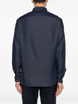Emporio Armani Denim Cotton Shirt - Blue