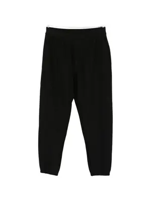 Emporio Armani Cotton Blend Sweatpants - Black