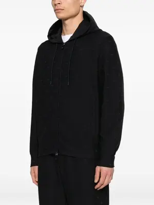 Emporio Armani Cotton Blend Hoodie - Blue