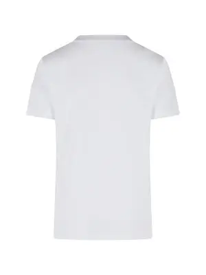 Moncler Logo Cotton T-shirt - White