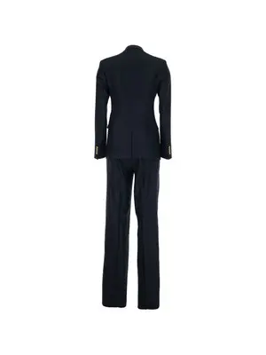 Tagliatore Linen Double-breasted Suit - Blue