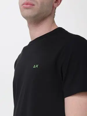 SUN 68 Basic Cotton T-shirt - Black
