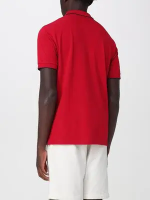 SUN 68 Cotton Polo Shirt - Red