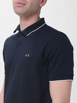 SUN 68 Cotton Polo Shirt - Navy