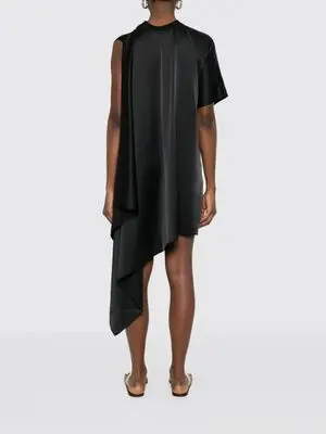Coperni Asymmetrical Satin Mini Dress