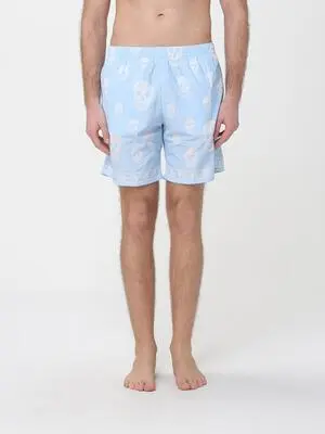 Alexander McQueen Skull Print Swim Shorts - Ice