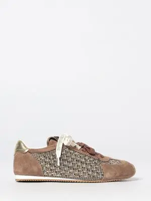 Kurt Geiger Suede And Tweed Low Top Sneakers
