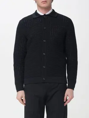 PAOLO PECORA Cotton Cardigan - Black