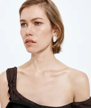 Bottega Veneta Small Prisma Earrings - Silver