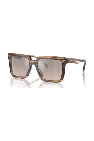 Michael Kors Full Rim Square Frame Sunglasses - Metallic
