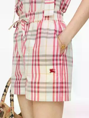 Burberry Check Cotton Shorts
