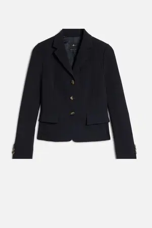 7 For All Mankind Fitted Wool-blend Blazer